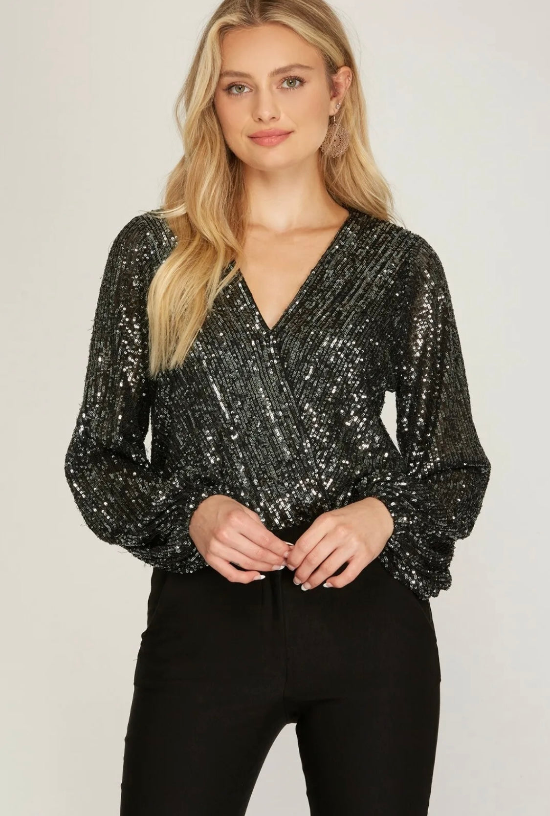 Black Sequin Bodysuit — Style Sophistique
